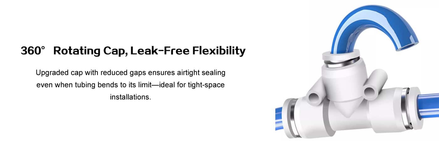 PE Union Tee Pneumatic Fitting – Premium Pneumatic Fittings ...
